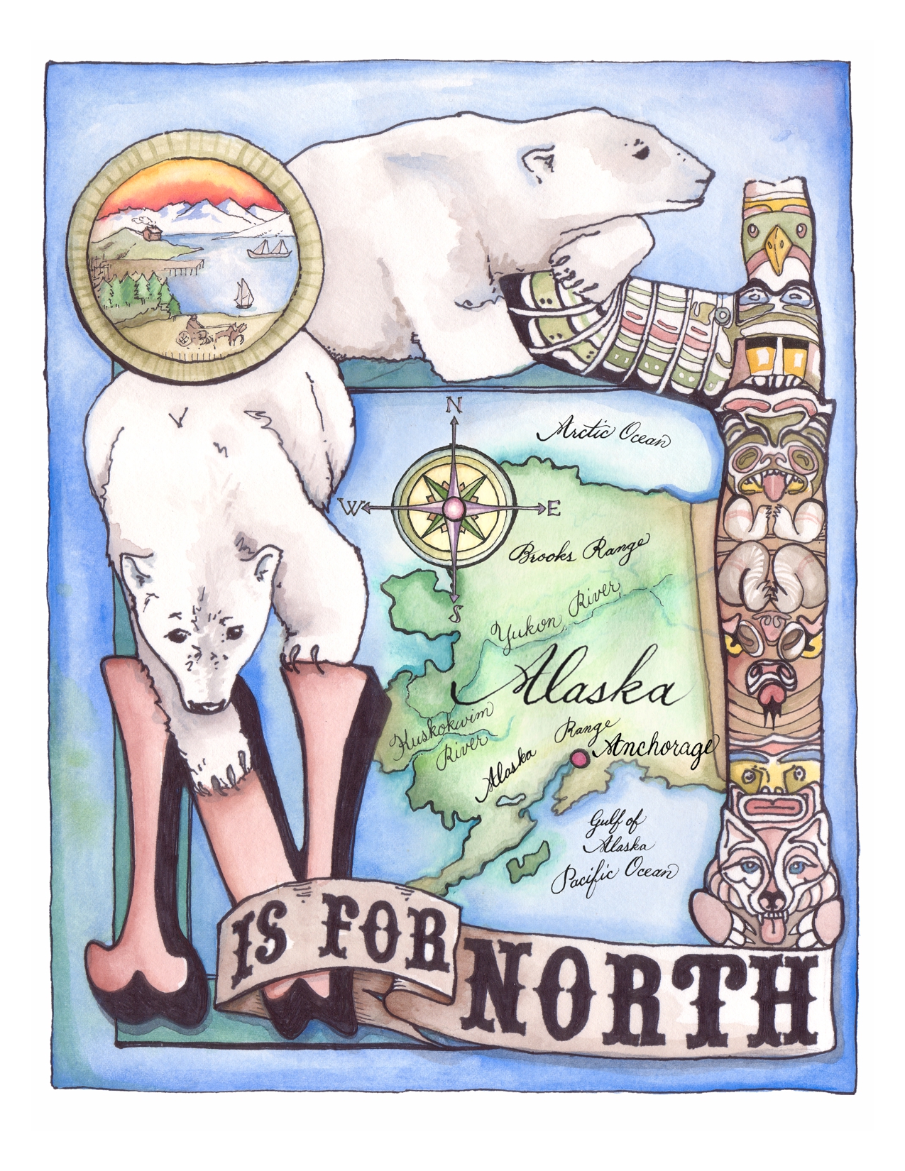N is for North | moondappled.com